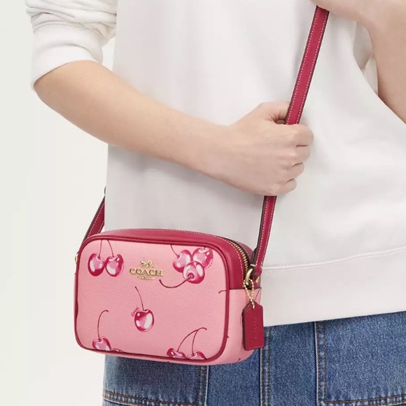 Coach | Bags | Nwt Coach Mini Jamie Camera Bag With Cherry Print | Poshmark